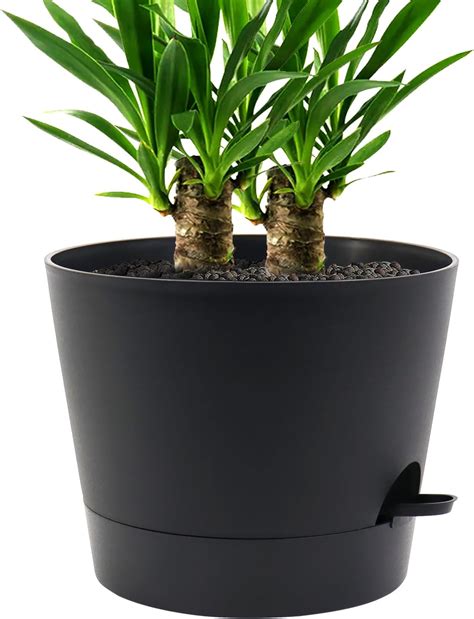 Uouz 12 Inch Large Self Watering Pots Plastic Planters