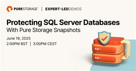 Protecting Sql Server Databases With Pure Storage Snapshots Pure Storage