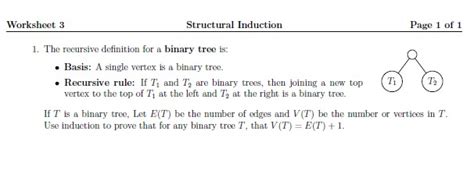 solved worksheet 3 structural induction page 1 of 1 1 the