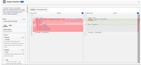Edge Delta Output Transform Node Edge Delta Documentation