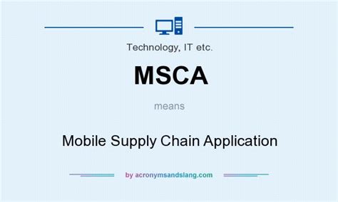Msca Mobile Supply Chain Application In Technology It Etc By