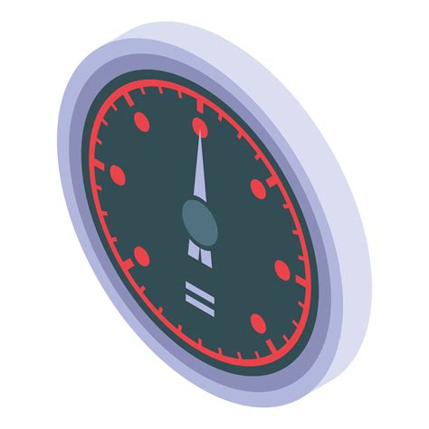 Red Light Speedometer Icon Isometric Style 15377826 Vector Art At Vecteezy