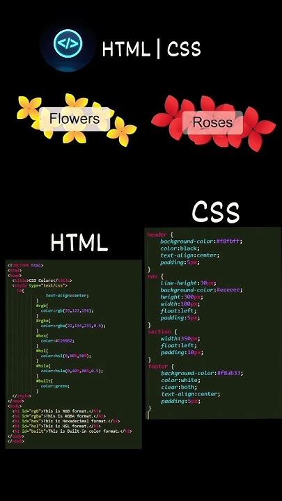 Html Css Coding Design Like 1million Developer Flowers Roses