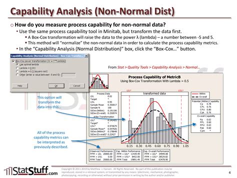 Process Capability Step 5 Non Normal Distributions Ppt