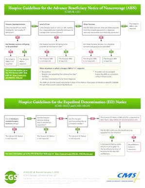 Fillable Online Hospice Guidelines For The Advance Beneficiary Notice