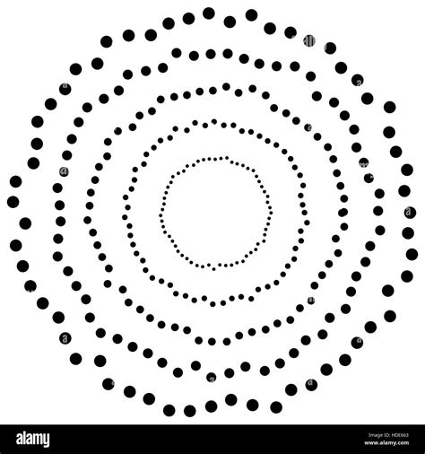 random circles dots abstract element circular shape stock vector