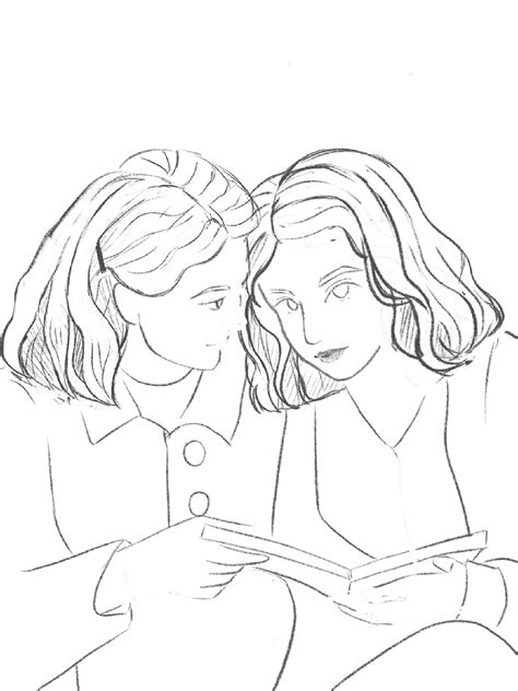 人物插画｜影视剧插画｜我的天才女友｜附线稿丹水木同 站酷zcool