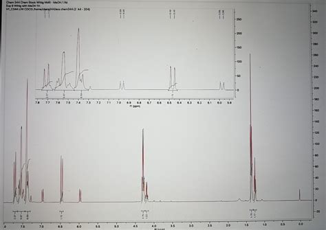 Solved Calculate The Experimental J Coupling Values For Chegg Com