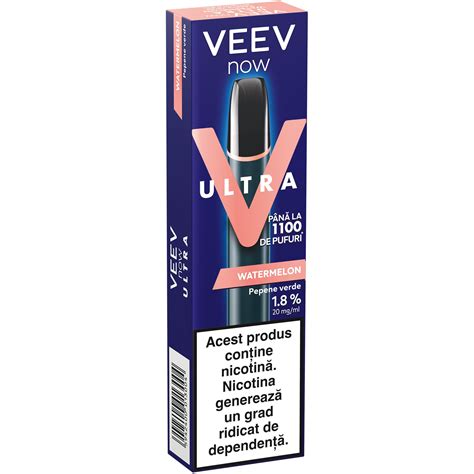 Tigara Electronica Veev Now Ultra Watermelon Disposable 1 8 2ml Emag Ro