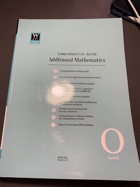 O Level Additional Mathematics Comprehensive Guide Amath Hobbies Toys Books Magazines
