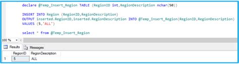 Sql Server7 T Sql Output Clause โปรแกรมเมอร์ใต้ดิน