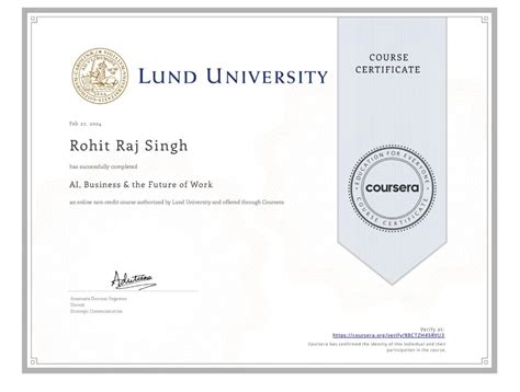 Course Certificate Rohit Singh Rohit