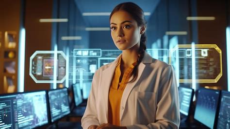 Premium Photo The Doctor Of Medical Sciences Works In A Laboratory