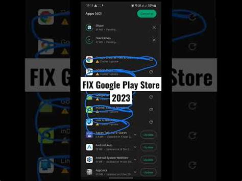 Google Play Store Fix Play Store Down YouTube
