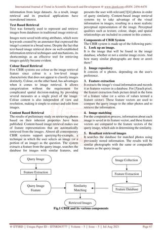 A Survey on Content Based Image Retrieval System | PDF