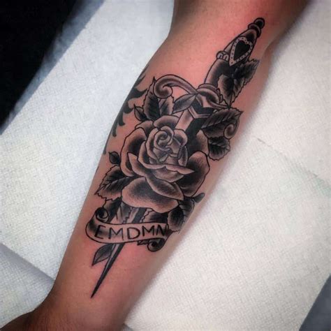 Dagger Through Rose Tattoo Meaning