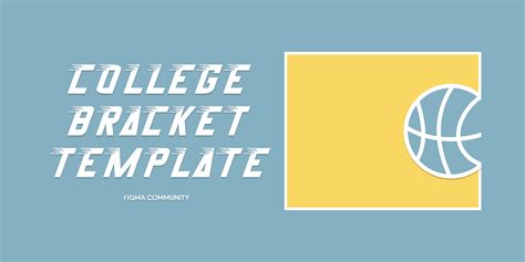 College Bracket Template Figma