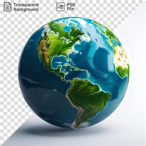 Premium Psd The Earth In The Form Of A Ball