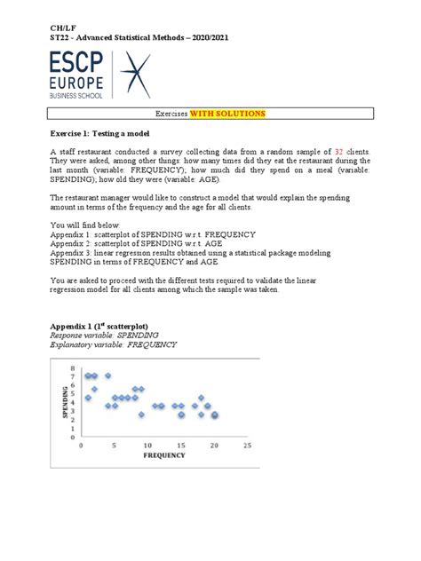 Solutions Exercises 1 And 2 Multiple Linear Regression