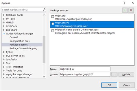 unable to load the service index for source v3