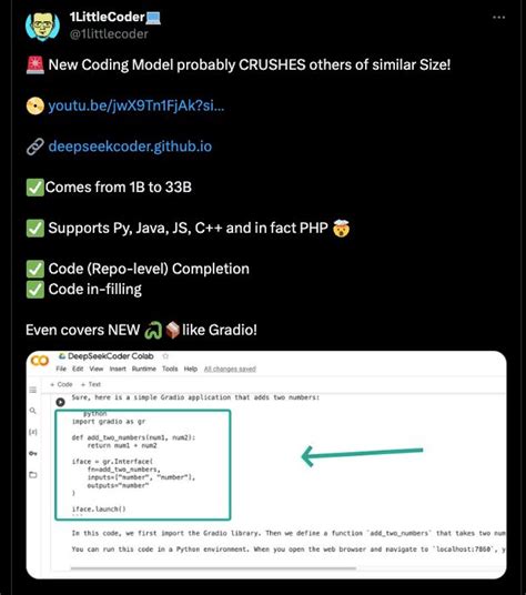 Abdulmajedraja Rs On Linkedin New Coding Llm Is An Absolute Beauty