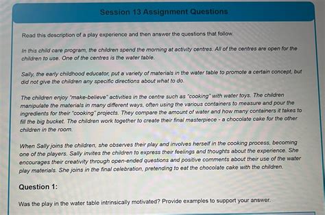 answered session 13 assignment questions read… bartleby