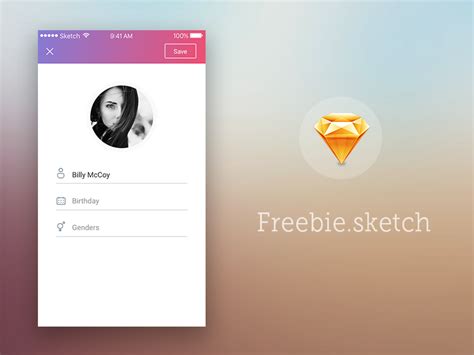 Profile Edit Sketch File By Riggs Alston On Dribbble