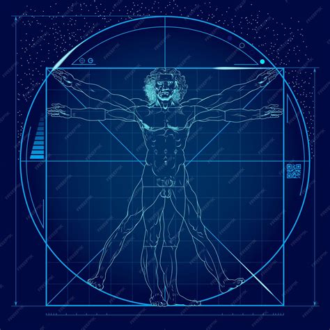Premium Vector Vector Design Of The Vitruvian Man An Original Work By