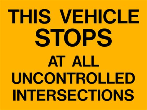 Uncontrolled Intersections Western Safety Sign Top Safety Supply