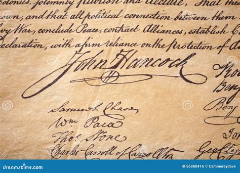 John Hancock Signature Handwriting Editorial Photo Image Of Hancock