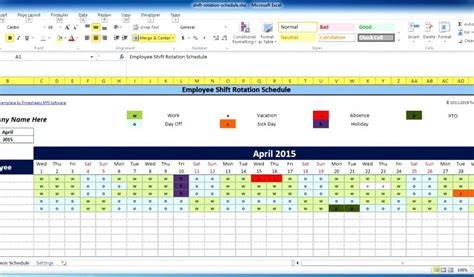 Color Coded Calendar Template Excel Timesheet Template With Formulas Exceltemplates
