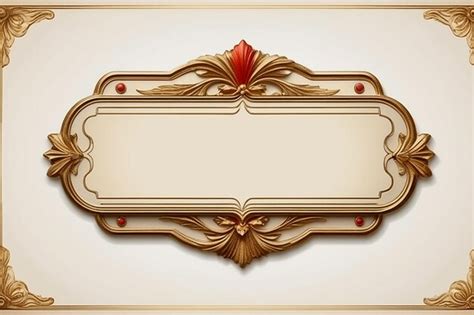 Premium Photo Simplicity In Style Blank Label For Easy Customization