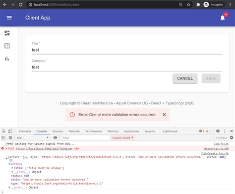 Clean Architecture — Mapping And Displaying Server Side Errors With Formik In React Client App