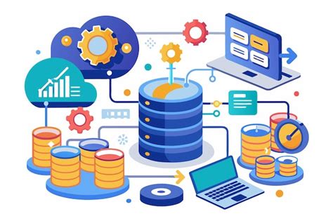 A Visual Representation Illustrates Database Management And Analysis
