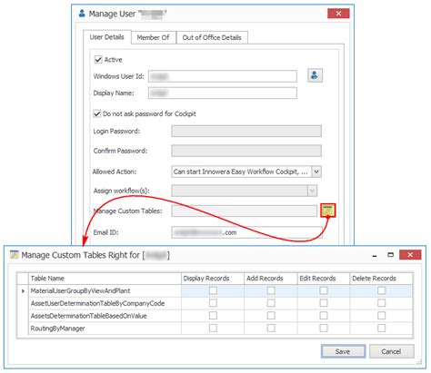 Manage Custom Table Entries Easy Workflow