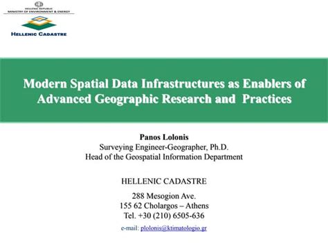 Modern Spatial Data Infrastructures As Enablers Of Advanced Geographic Research And Practices Pdf