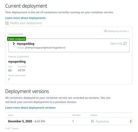 Deploying A Hugo Site To Aws Lightsail Containers Jeremys Go Blog