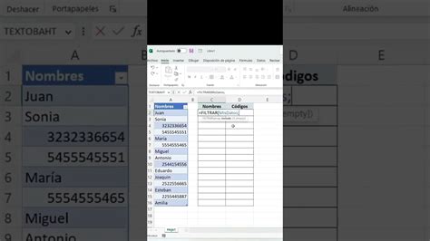 Separar Datos Por Columnas De Forma DinÁmica En Excel Youtube