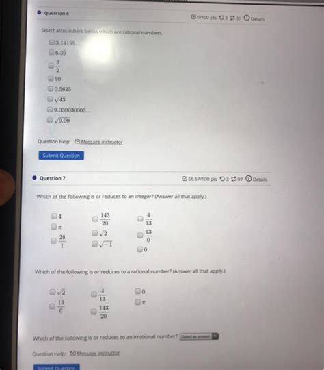 Solved Classifying Real Numbers Just Need The Solution No