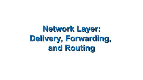 Network Layerroutingforwarding 1ppt Engineering Ppt