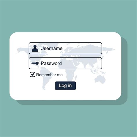 Pantalla De Inicio De Sesión Con Usuario Y Contraseña Lista Para Iniciar Sesión En La Cuenta