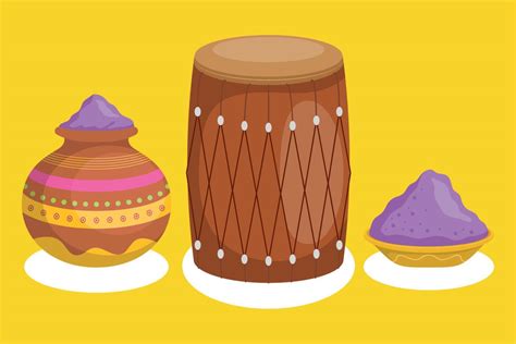 Three Happy Holi Icons 10850446 Vector Art At Vecteezy