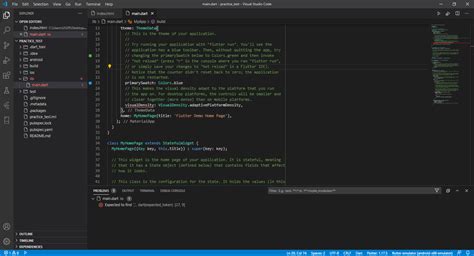 Flutter Is Showing Expected To Find In Maindart File · Issue