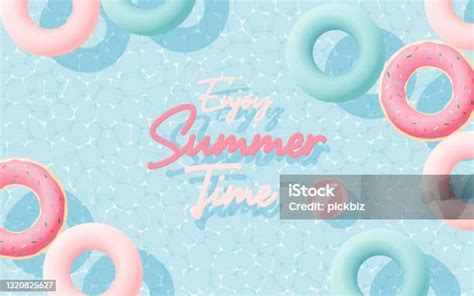 종이 아트 스타일과 파스텔 색상으로 수영장에 다채로운 팽창식 부동 공기 주입에 대한 스톡 벡터 아트 및 기타 이미지 공기 주입 공예 단일 이미지 Istock