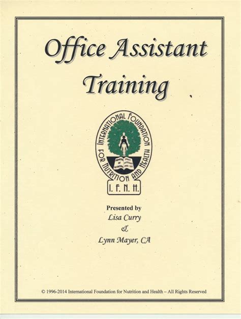 Office Assistant Training Course Ifnh