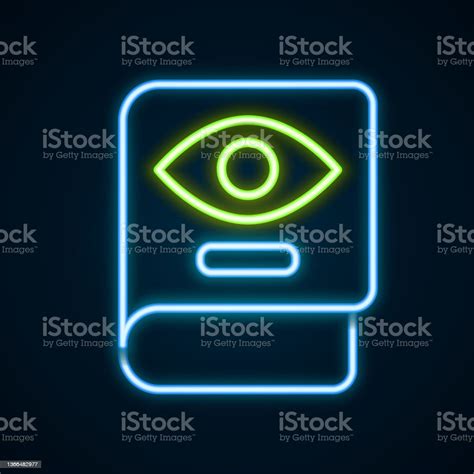 연금술 조리법과 신비한 주문과 검은 배경에 고립 된 마법 마법 아이콘과 빛나는 네온 라인 고대 마법 책 다채로운 개요 개념 벡터 0명에 대한 스톡 벡터 아트 및 기타 이미지