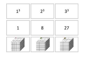 Matching Game With Cubic Numbers By Irene Balmer TPT