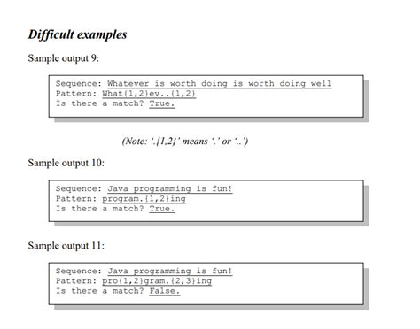 Solved Problem Pattern Matching With A Regular Chegg