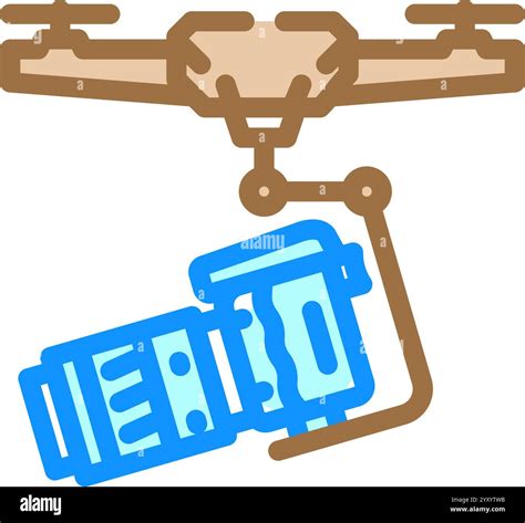 Aerial Photography Unmanned Vehicle Color Icon Vector Illustration Stock Vector Image And Art Alamy