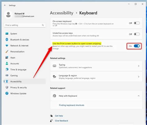 How To Enable Or Disable Print Screen Key With Snipping Tool Support On Windows 11 Geek Rewind